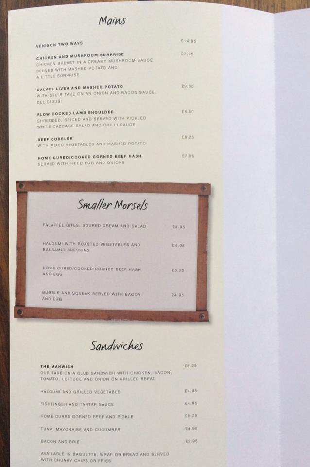 Menu at Fox & Hounds pub & bar, Greenleys