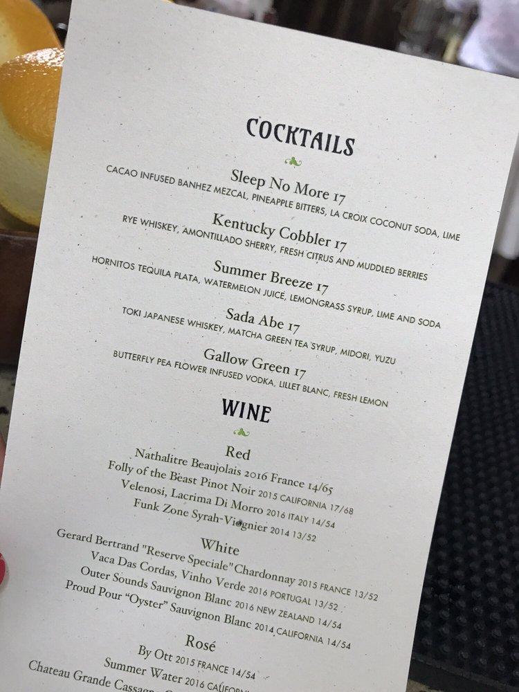 Menu at Gallow Green pub & bar, West New York