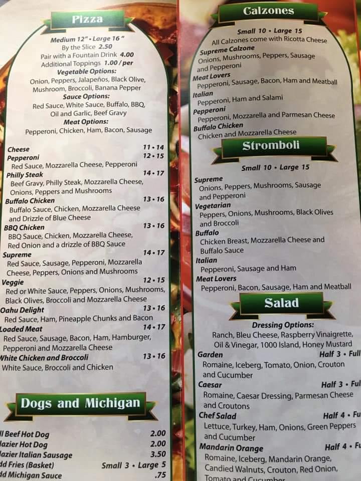 Menu at Something Different Pizza & Deli restaurant, Malone