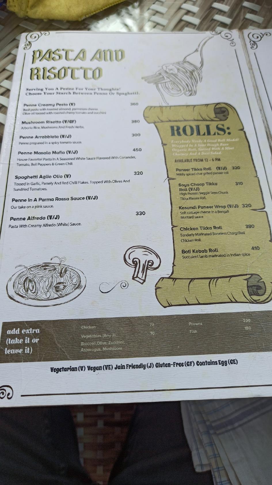 Menu at Anglo Indian Cafe, Lonavala