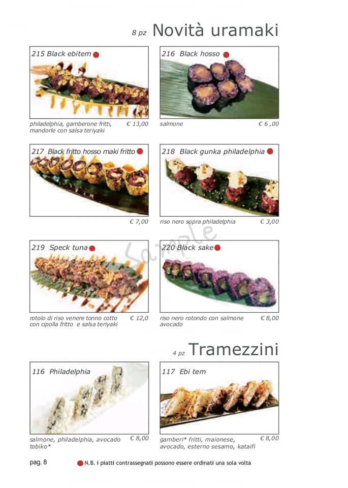 Menu da Kiyomi suzzara ristorante, Suzzara