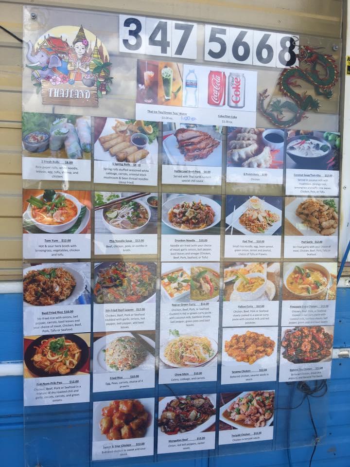 Menu at Shanghai Thai To Go restaurant, Fairbanks