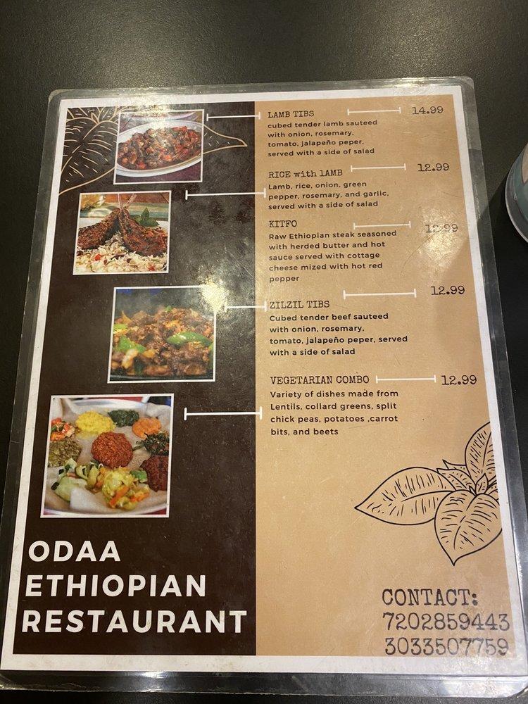 Menu at Mango House restaurant, Aurora