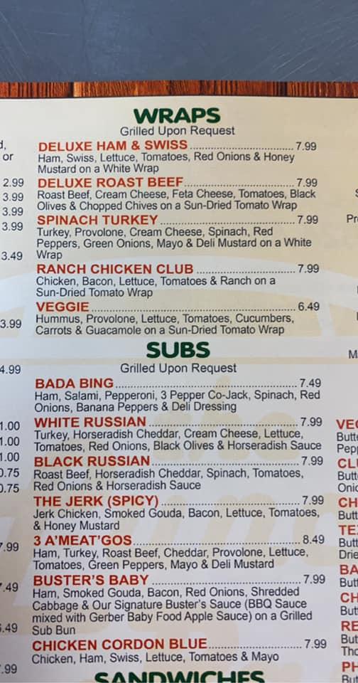 Menu at The Lunch Pail restaurant, Fremont, 14 W Main St