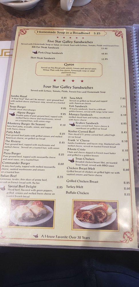 Menu at Commander Restaurant, Munster