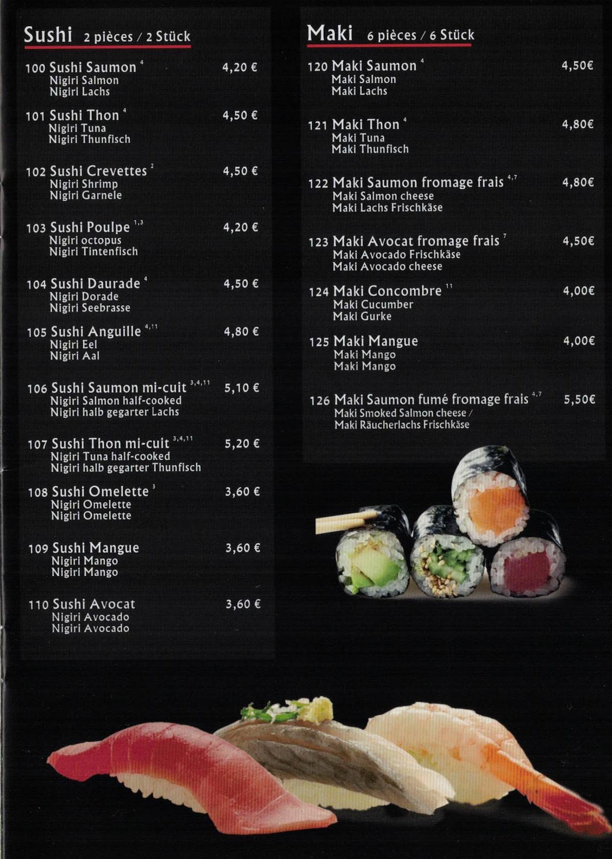 Menu at M.M Restaurant, Parc Hosingen