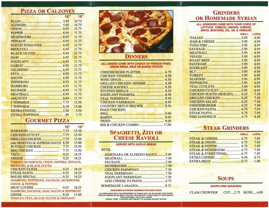 Menu at Family House Of Pizza & Seafood Charlton restaurant, Charlton