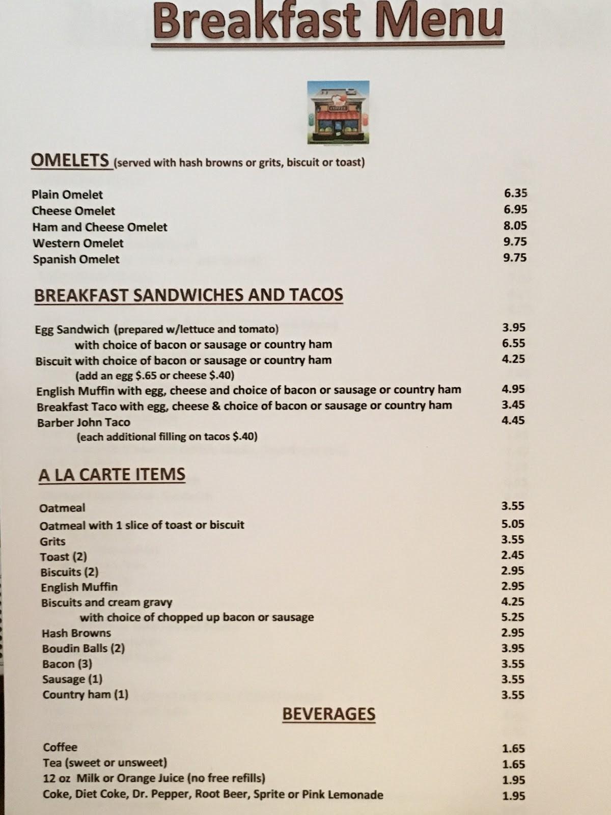 Menu at Fish Pond Cafe, Conroe