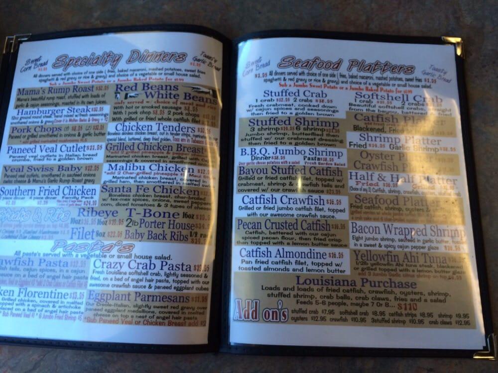 Menu at Charlie's Restaurant-Catering, Violet