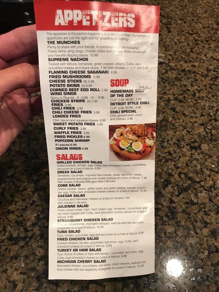 Menu at Stuffed Bun restaurant, Shelby charter Township