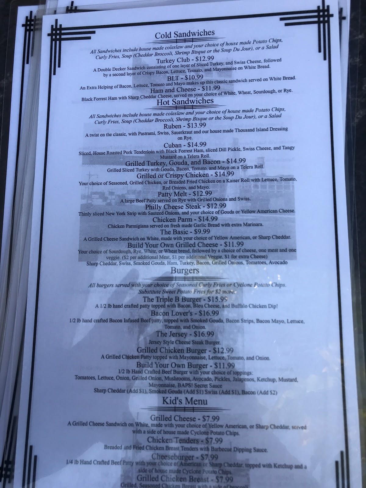 Menu at BAPS! Restaurant, Escondido