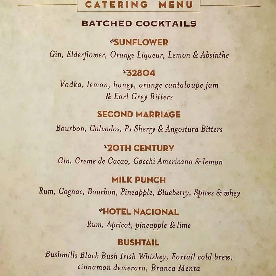 Menu at The Courtesy pub & bar, Orlando