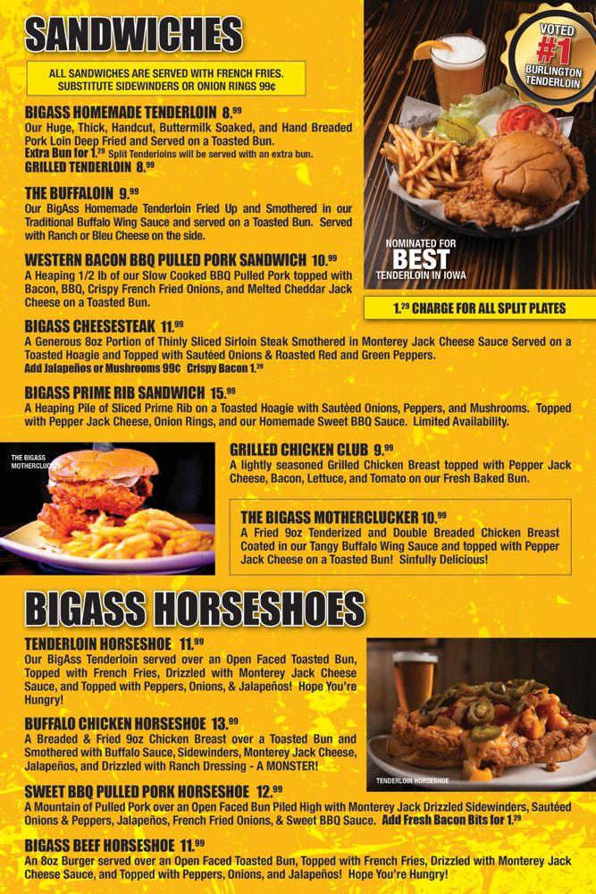Menu at Buffalo61 Bar & Grille, Fort Madison