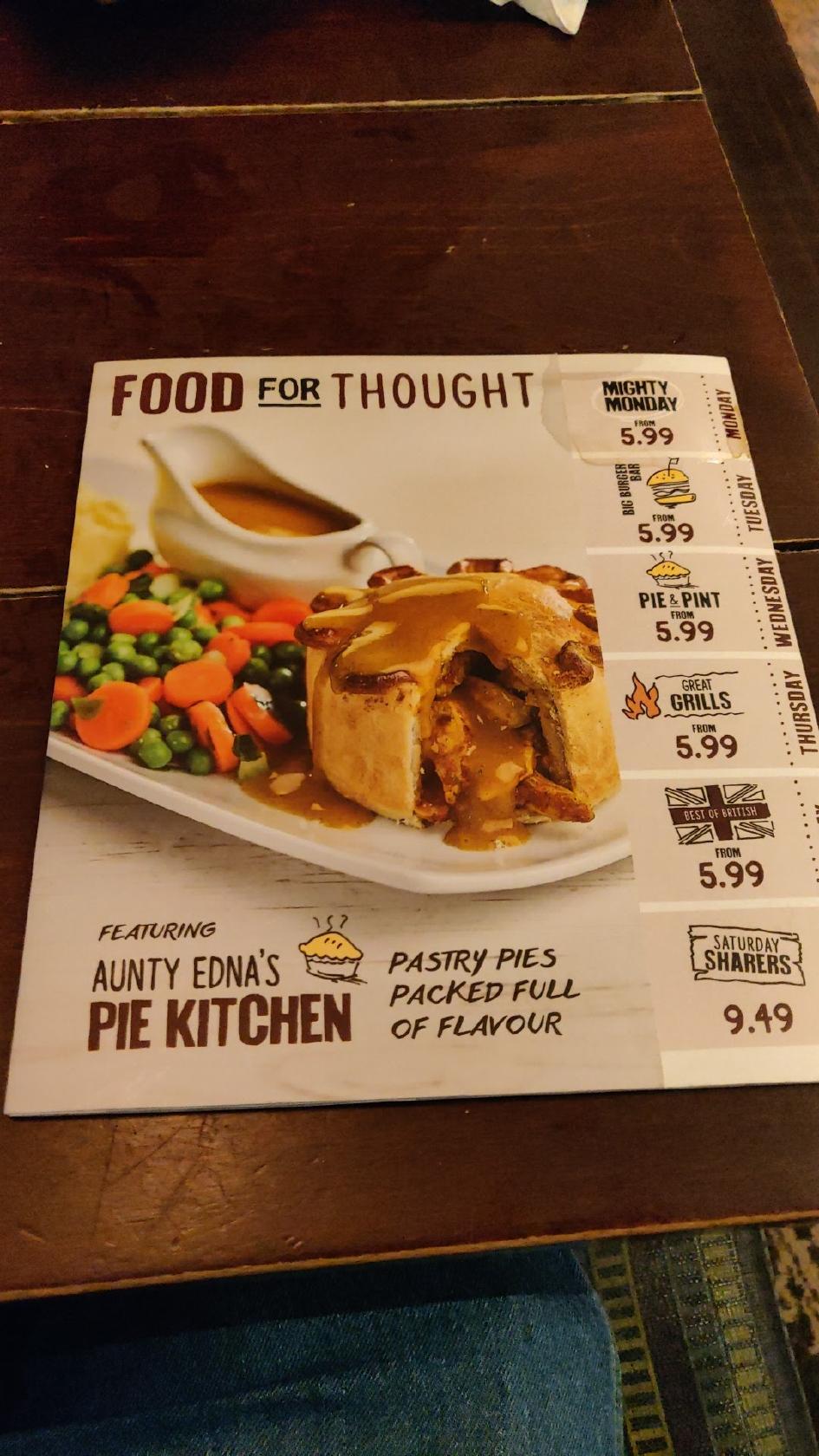 Menu at Goose Gravesend pub & bar, Gravesend
