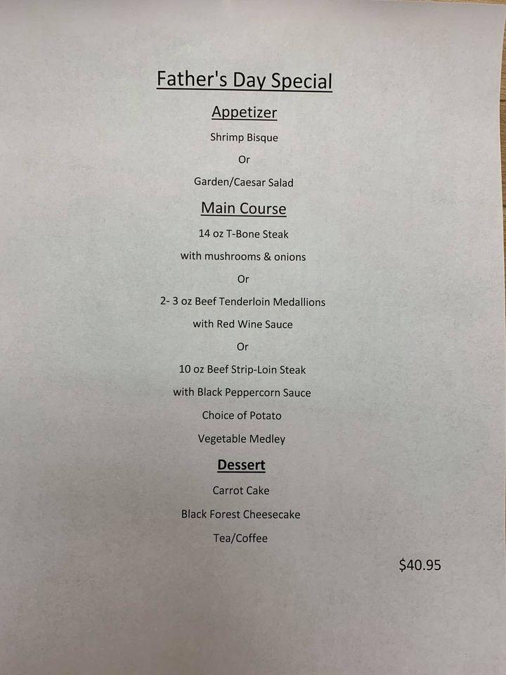 Menu at Two Seasons Restaurant and Bar, Labrador City