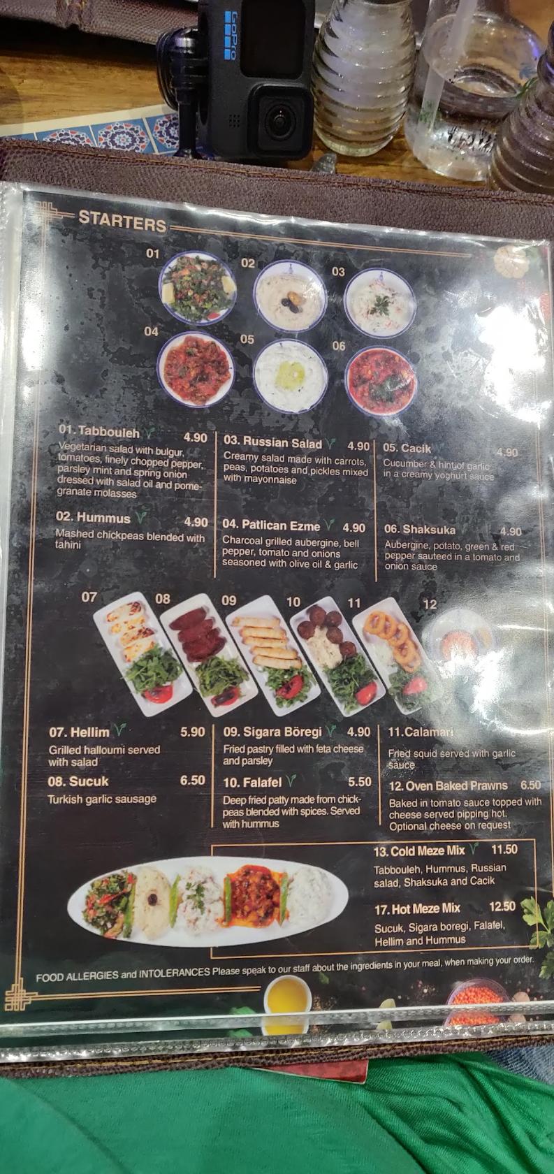 Menu at Efes Turkish Restaurant, Dartford, 55 High St