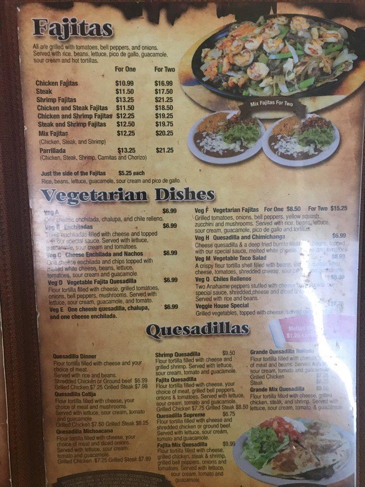 Menu at Casa Mexico Restaurant LLC, Byron