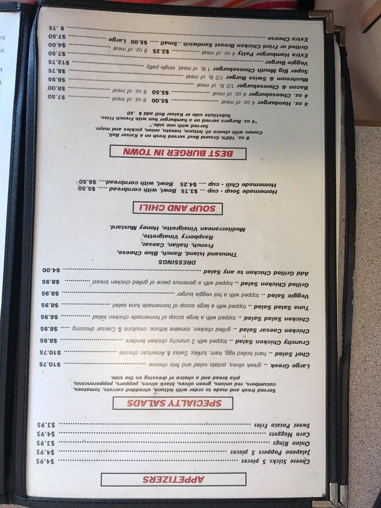Menu at Christo's Café cafe, Orlando, Edgewater Dr