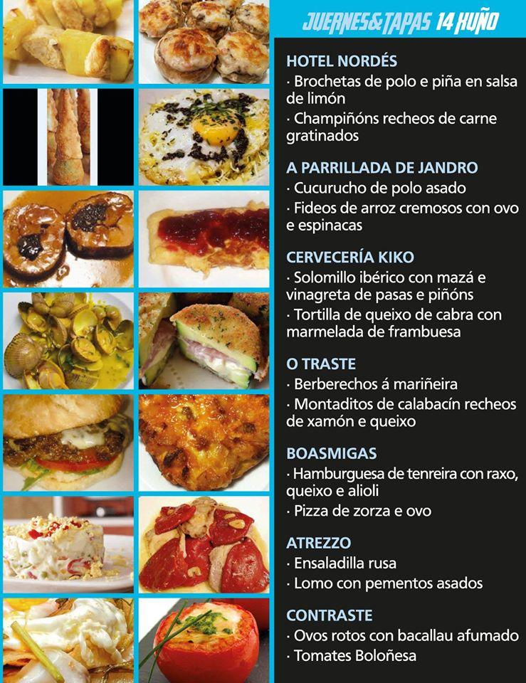 Menu at A Parrillada de Jandro, Burela