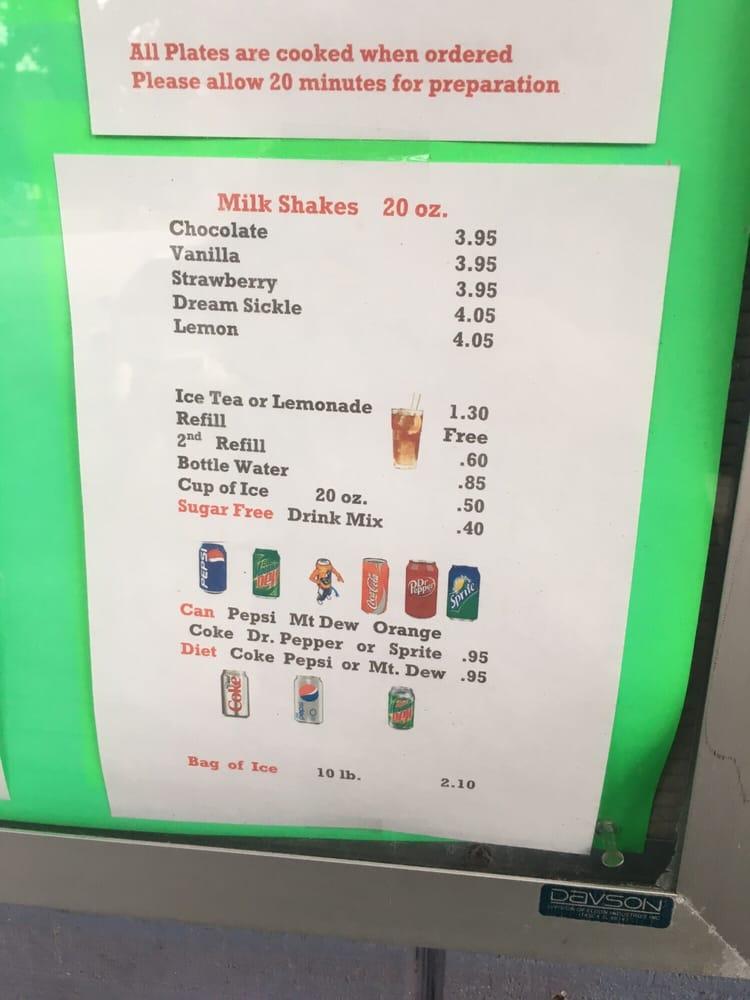 Menu at White Point Take-Out restaurant, Atlantic