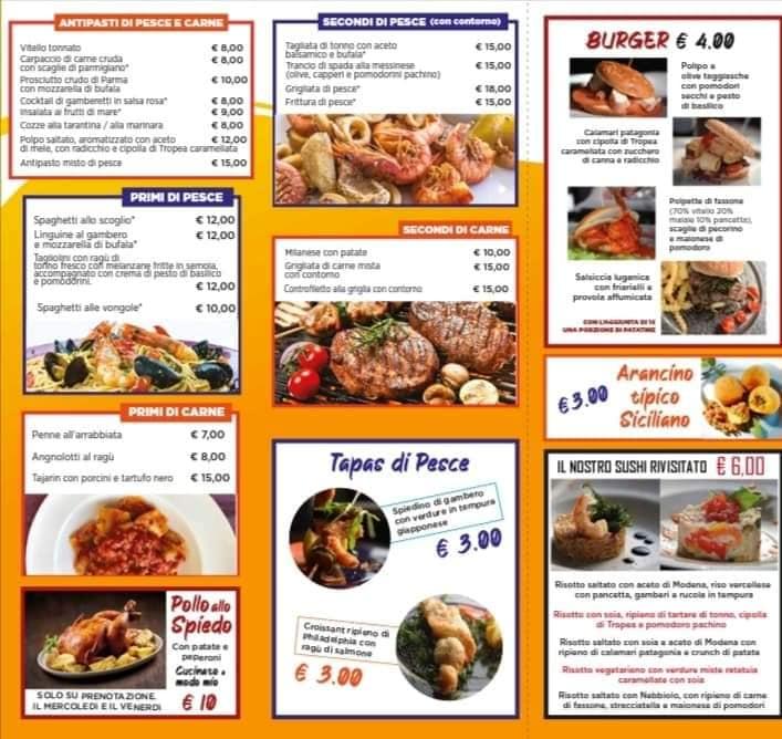 Menu at Da Mario restaurant, Guarene