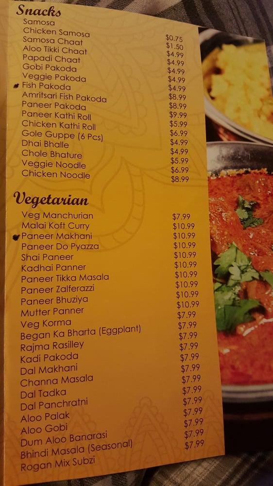 Menu at Apna Panjab Sweets restaurant, Edmonton