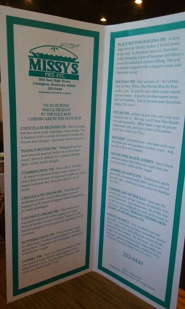Menu at Ramsey's Diner - Zandale restaurant, Lexington, 151 W Zandale Dr