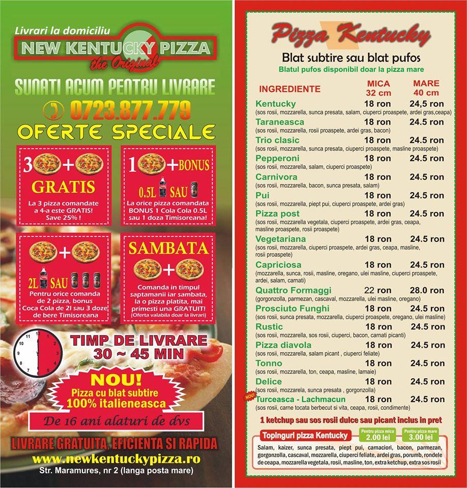 Menu at New Kentucky Pizza Ploiesti, Ploiești
