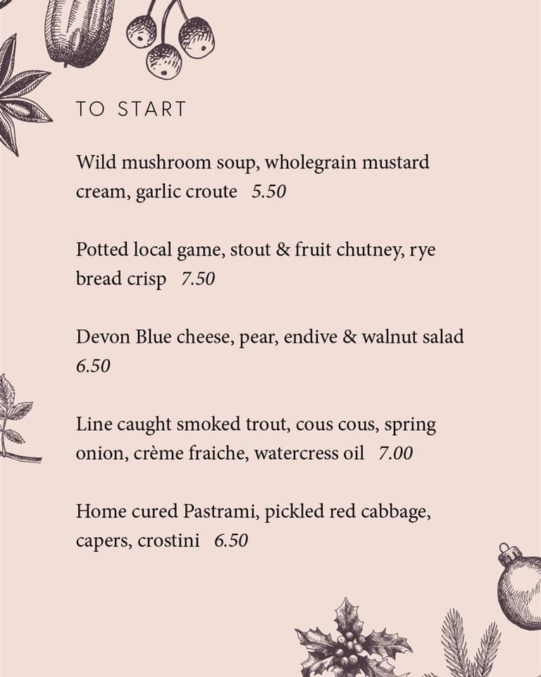 Menu at The Five Dials Inn pub & bar, Ilminster