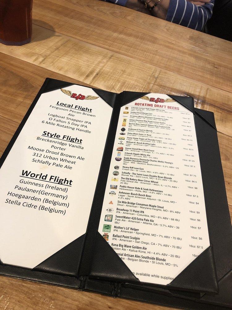 Menu at Rock & Brews St. Louis pub & bar, Chesterfield