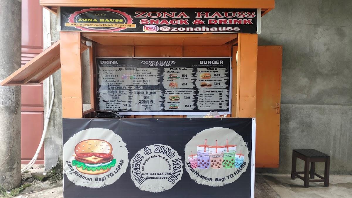 Menu at Burger & Zona Hauss restaurant, Makassar