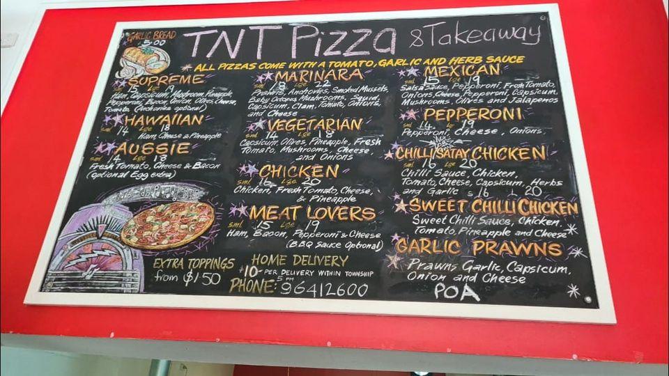 Menu at TNT Pizza & Takeaway pizzeria, York