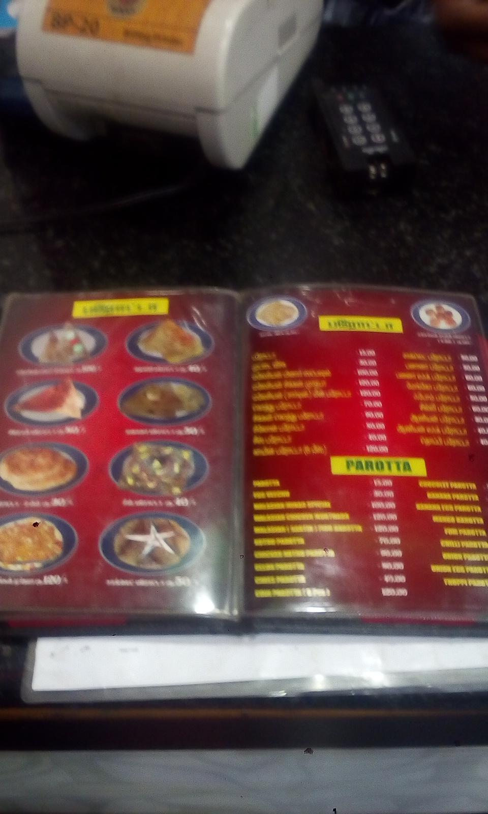 Menu at Ameer Malaysian Verity Parotta, Chennai, 162