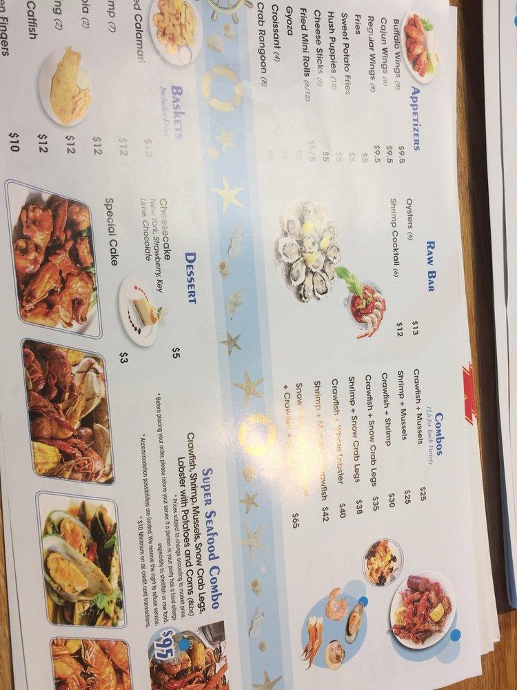 Menu at Ugly Crab restaurant, Avon