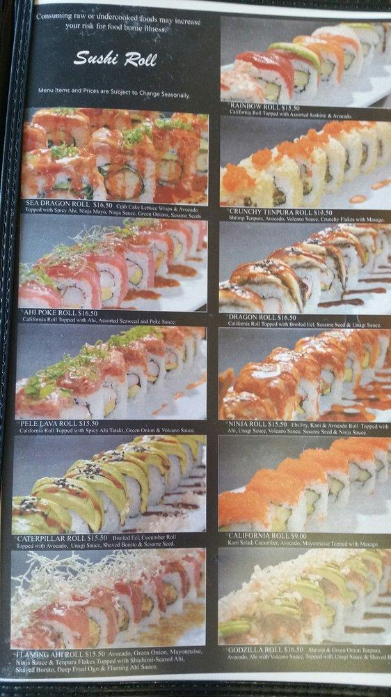 Menu at Gyotaku Japanese Restaurant, Pearl City, 98-1226 Kaʻahumanu St