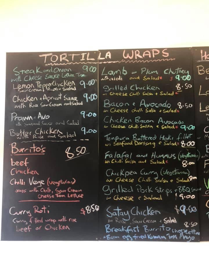 Menu at Hotspot Takeaways restaurant, Whangarei