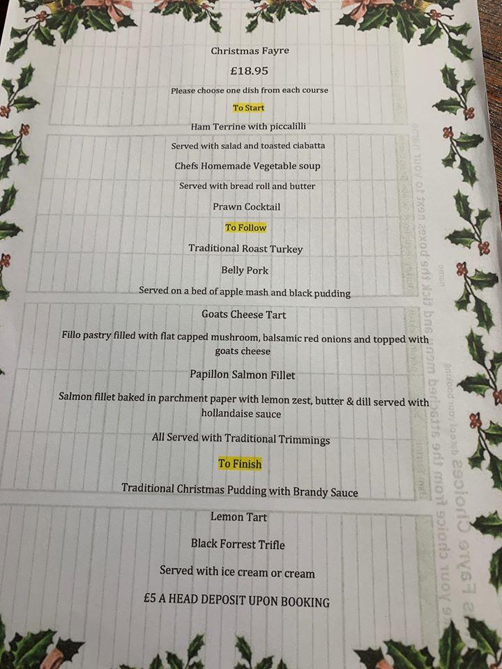 Menu at The Bay Horse Inn pub & bar, Newton Aycliffe, 28 W Green