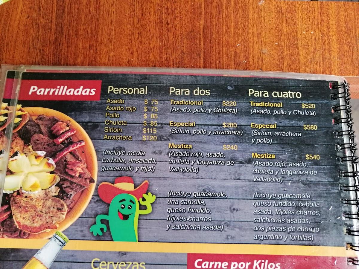 Menu at 100%Al Carbón Sucursal 128 restaurant, Merida, Avenida 128