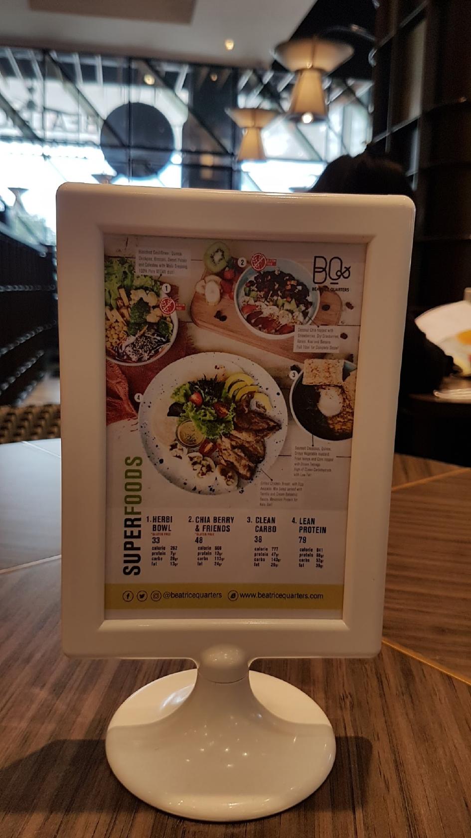 Menu at Beatrice Quarters - ÆON Mall JGC restaurant, East Jakarta, Aeon ...