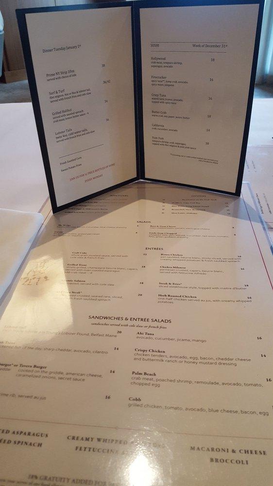 Menu at Bricktop's pub & bar, Birmingham