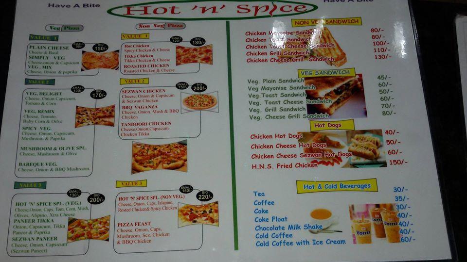 Menu at Hot 'n' Spice, Mumbai, 2nd Floor