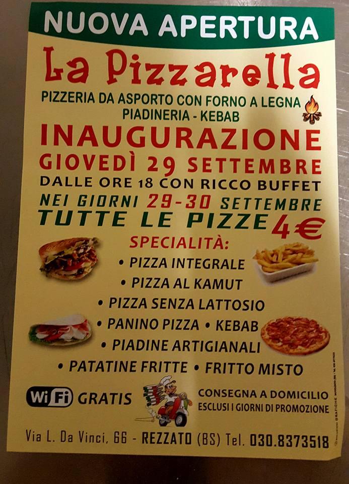 Menu at LA PIZZARELLA DI ESSA SALIM restaurant, Rezzato