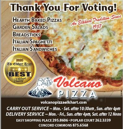 Menu at Volcano Pizza / Easy Shopping Place pizzeria, Elkhart, 126 Easy ...
