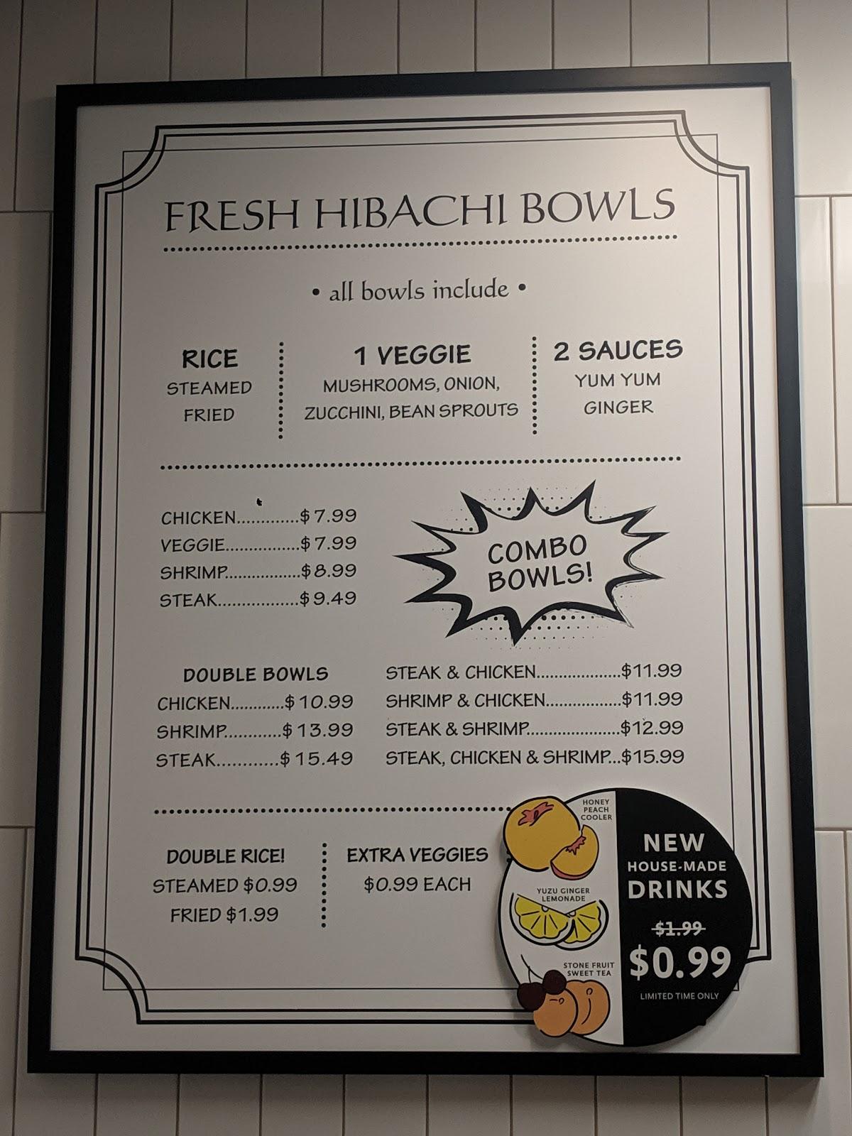 Menu at GENJIGO steakhouse, Gahanna, 321 S Hamilton Rd