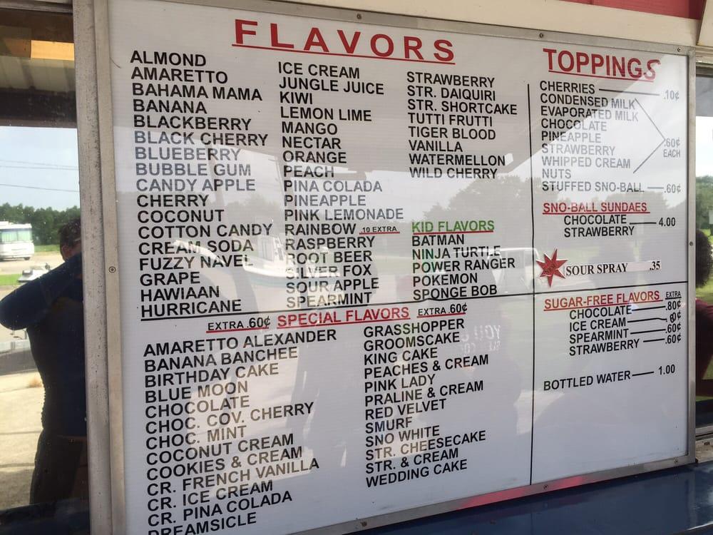 Menu at Sugar Shack, Meraux, E Judge Perez Dr
