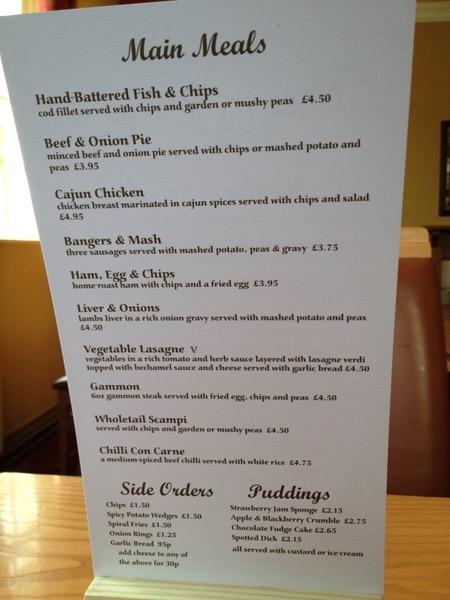 Menu at The New Broom pub & bar, Rotherham