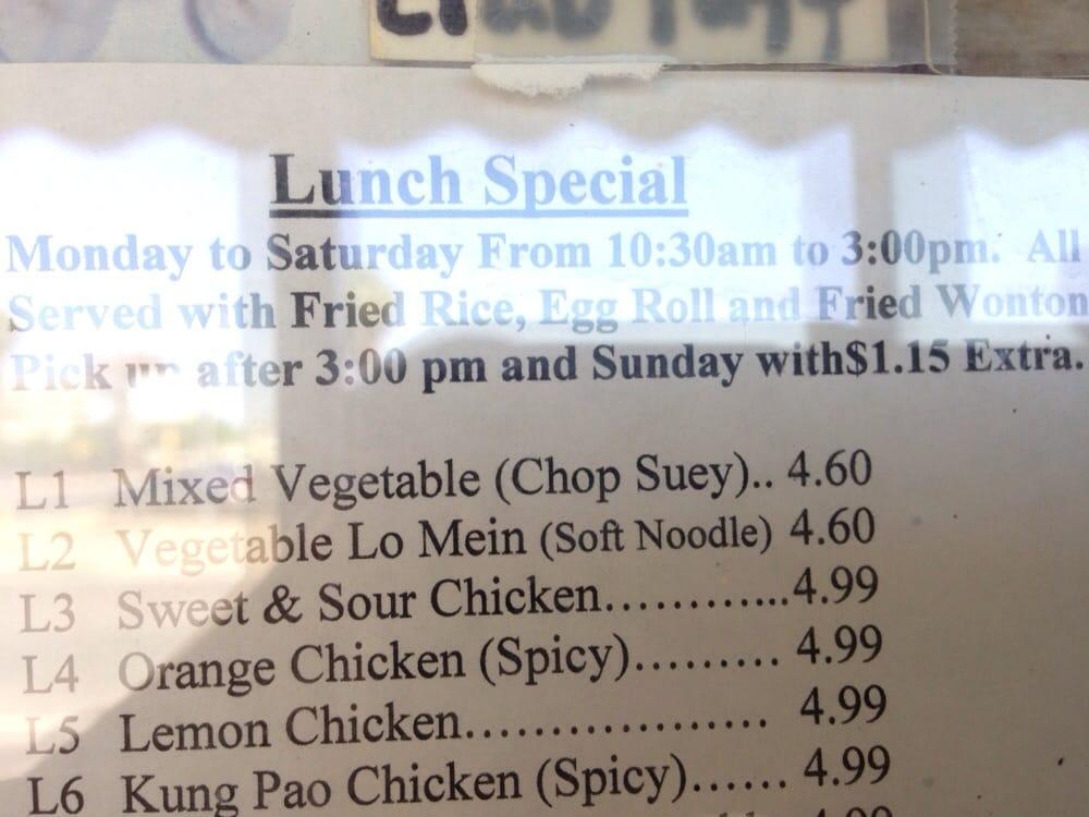 Menu at Liyuen restaurant, Phoenix