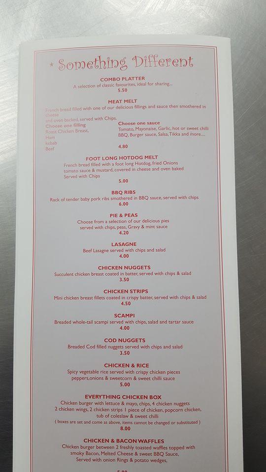 Menu at pizza perfection restaurant, Goldthorpe, 113 High St