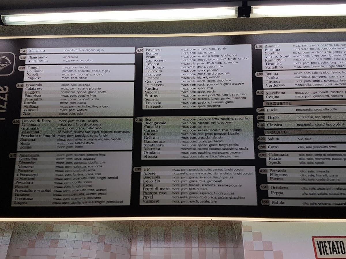 Menu at La Pantera Rosa - pizza e burger pizzeria, Mariano Comense