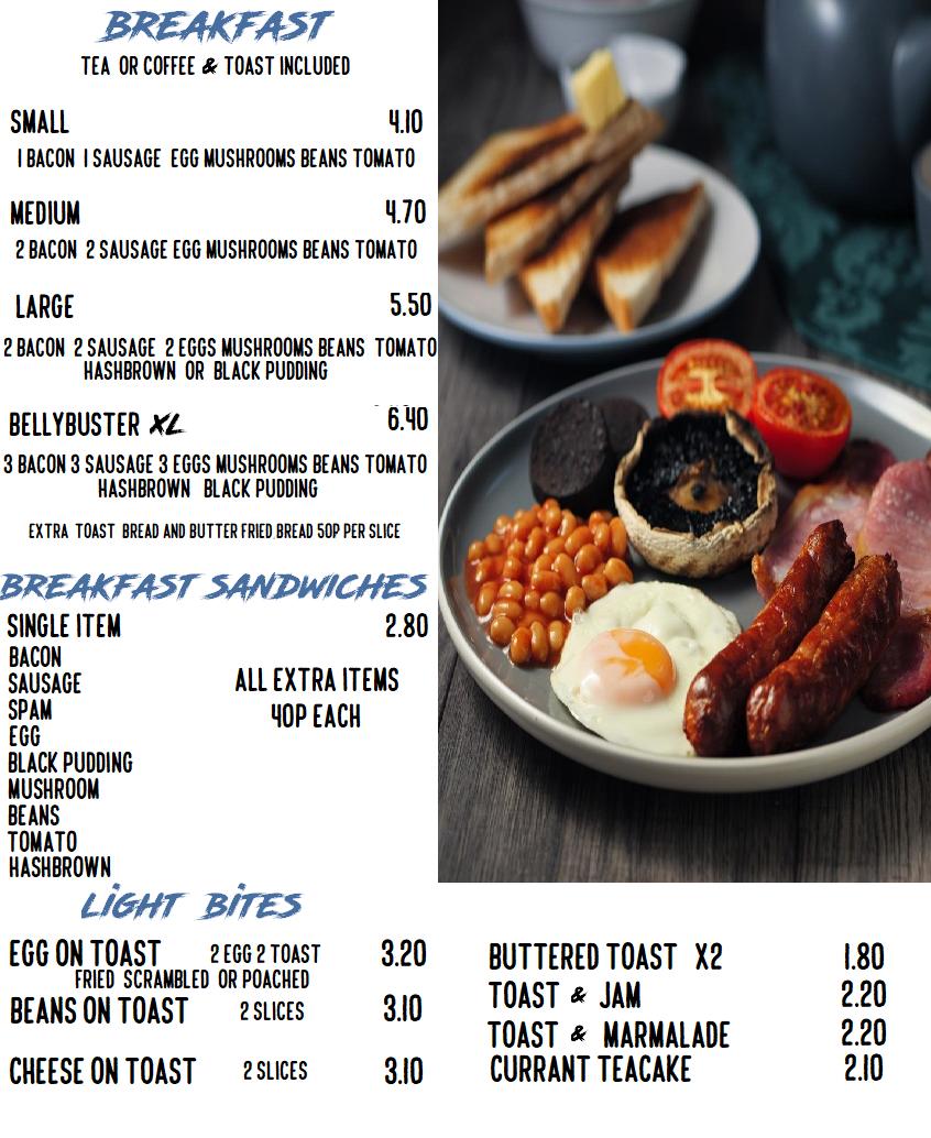 Carta de The Mill Cafe, Halifax, Bowers Mills